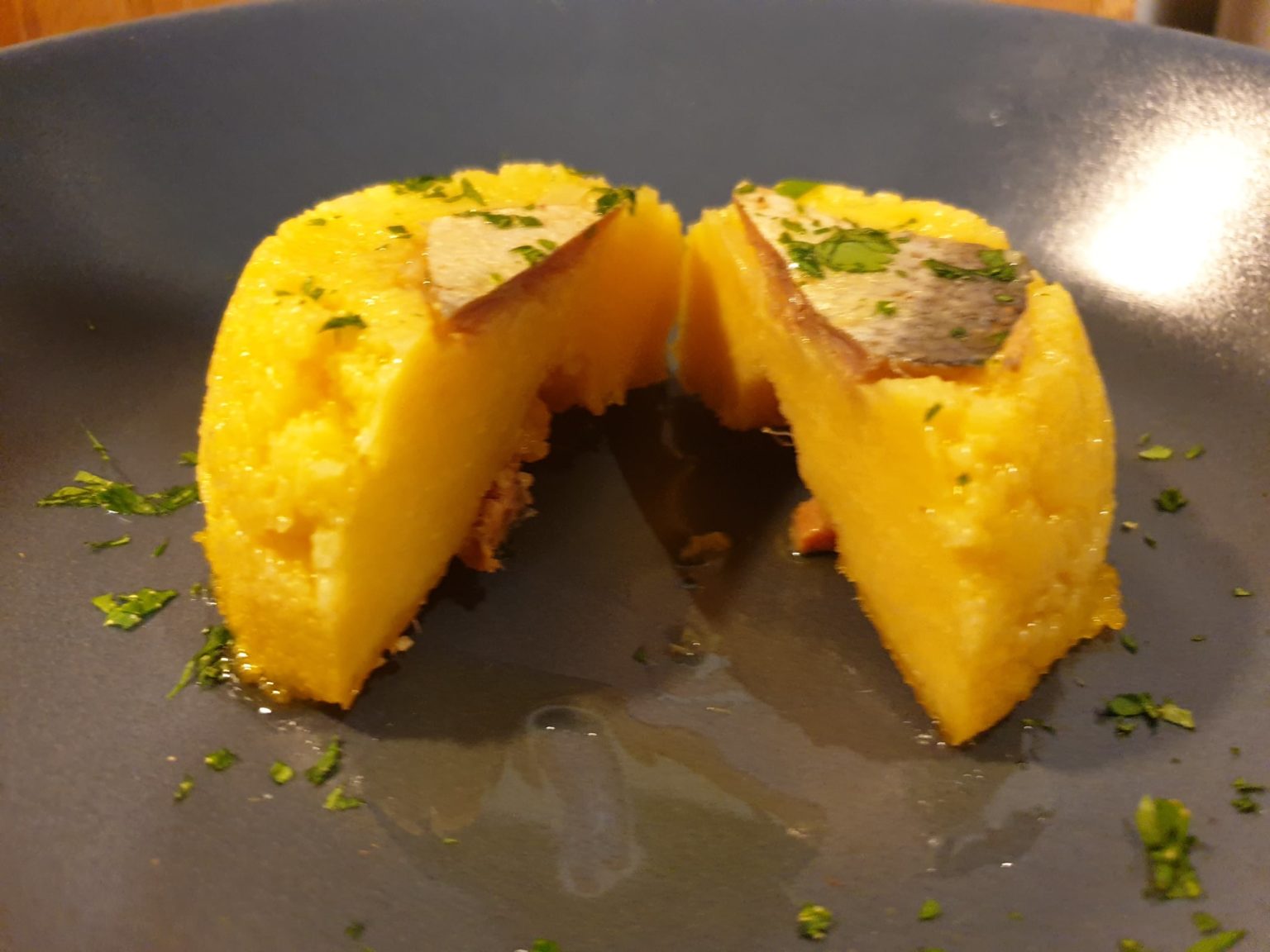 Polentina con Missoltini e Aglione della Valdichiana